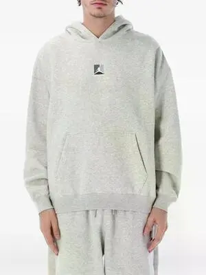 JORDAN Logo Kangaroo Pocket Hoodie - Grey