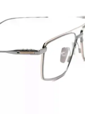 Dita Arteka Geometric-frame Eyeglasses - Silver