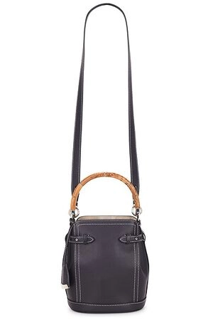 Ralph Lauren Small Bucket Bag With Bamboo Handle
