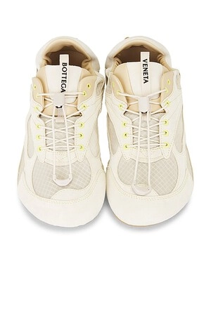 Bottega Veneta Nylon Trek Orbit Flash Sneakers - String Tufo