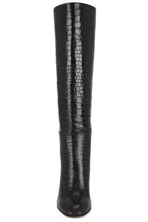 AQUAZZURA Sellier 105 Crocodile Embossed Leather Boots