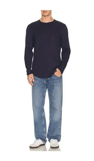 CUTS Ao Long Sleeve Curve Hem Tee In . Also