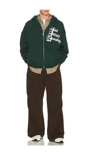 DIET STARTS MONDAY Star Full Zip Sweatshirt