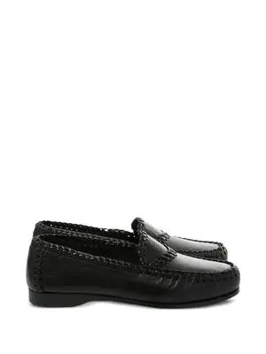 Hereu Braided Detail Loafers - Black