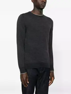 Canali Long Sleeve Crew Neck T-shirt