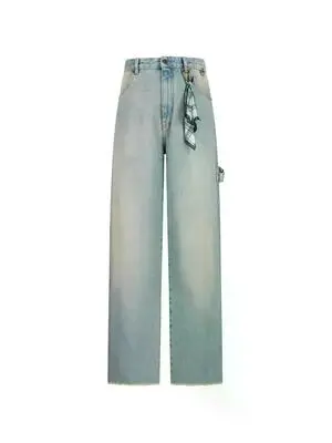 DARKPARK Relaxed Fit Jeans With Scarf Detail