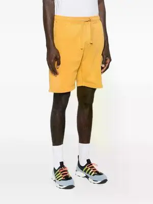 Stone Island Garment Dyed Organic Cotton Fleece Drawstring Shorts