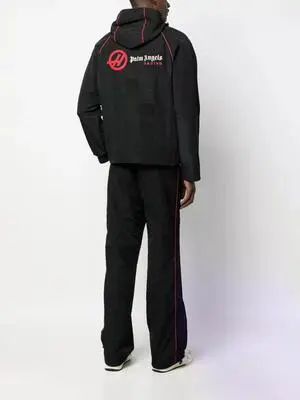 Palm Angels Embroidered Logo Shell Jacket