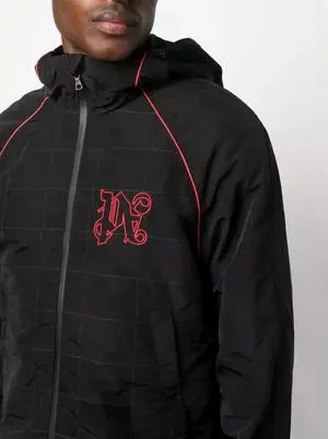 Palm Angels Embroidered Logo Shell Jacket