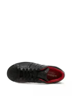 Adidas Superstar Ii Croc Effect Sneakers - Black