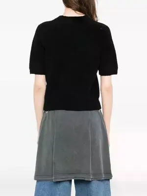 Alexander Wang Short Sleeve Cropped Top