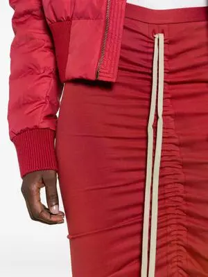 Moncler Drawstring Split Jersey Maxi Skirt