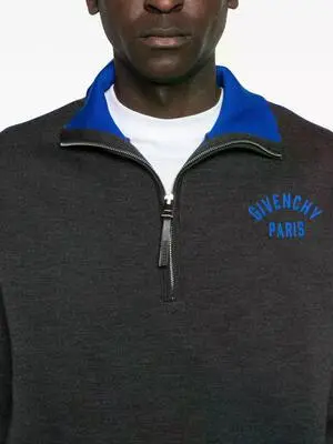 Givenchy Half-zip Logo Sweater