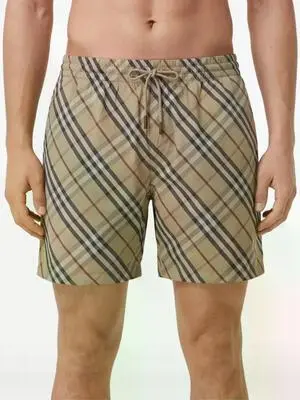 Burberry Check Pattern Swim Shorts