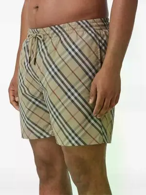 Burberry Check Pattern Swim Shorts