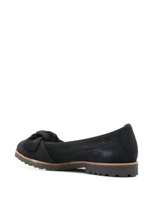 Gabor Bow Detail Round Toe Flat Pumps