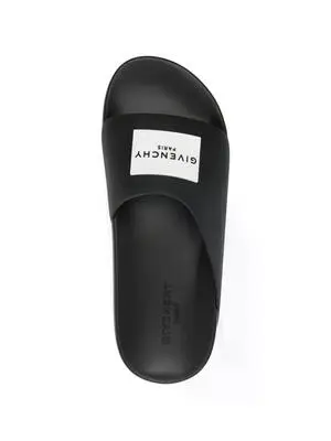 Givenchy Logo Detail Slides - Black