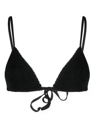 Bond Eye Crinkled Bikini Top - Black