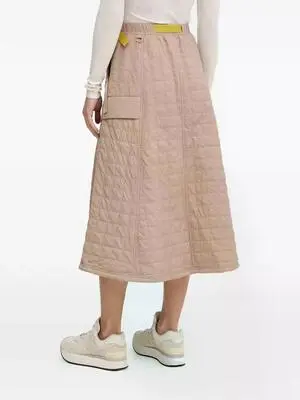 The North Face Quilted Belted Midi Skirt - Neutrals
