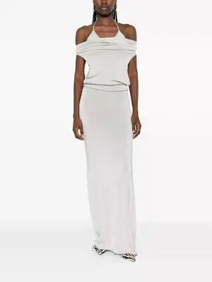 AYA MUSE Sereno Maxi Dress Halterneck, Backless, Fitted Waist