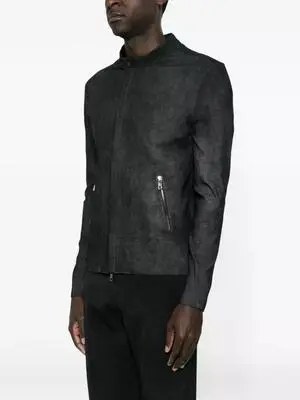 GIORGIO BRATO Zipped Leather Jacket