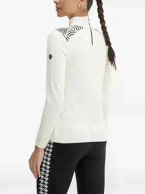 NEWLAND Patterned Graphic Roll Neck Sweater