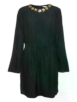 Tory Burch Embellished Neckline Dress - Black