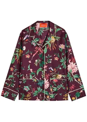 La DoubleJ Zooflora Printed Silk Shirt - Multicoloured