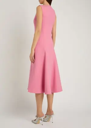 EMILIA WICKSTEAD Benicia Wool-crepe Midi Dress