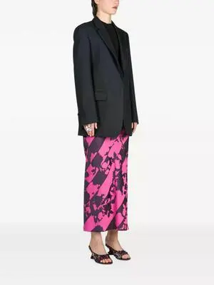 Dries Van Noten Loose-fit Herringbone Wool Blazer