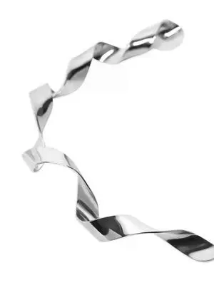 Dries Van Noten Tone Twisted Necklace - Silver