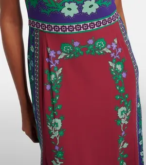 La DoubleJ Buy Me A Martini' Floral Print Midi Dress - Multicoloured