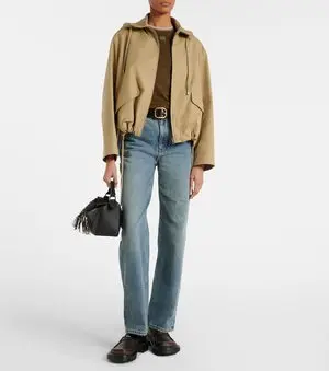 Loewe High-rise Wide-leg Jeans In Washed Denim - Blue