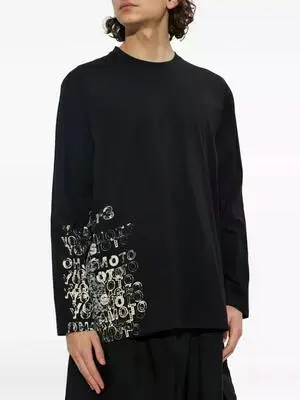 Y3 Graphic Long-sleeved T-shirt - Black