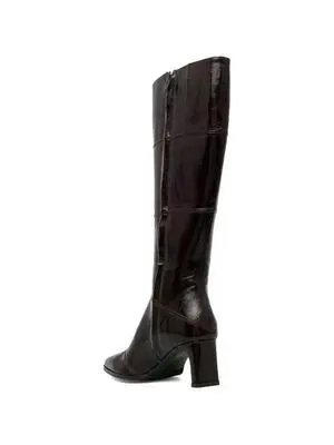 BILLI BI Square Toe Leather Boots