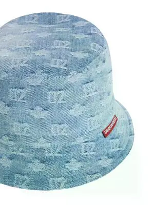 Dsquared2 Monogrammed Denim Bucket Hat