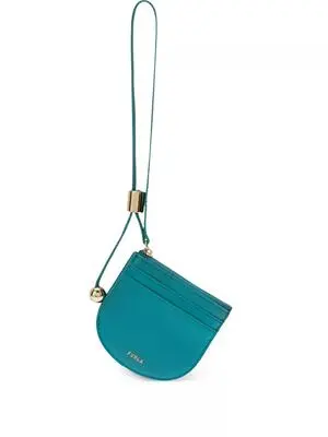 Furla Laura Zip Leather Card Case - Blue