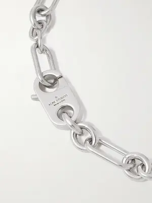 Acne Studios Tone Padlock Charm Necklace