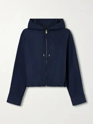 Alaïa Hooded Shell Jacket - Blue