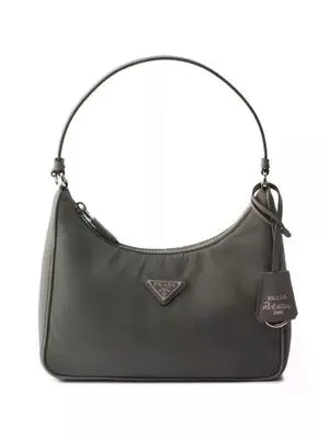Prada Prada Mini Re-Edition 2005 Zip Tote Bag Grey