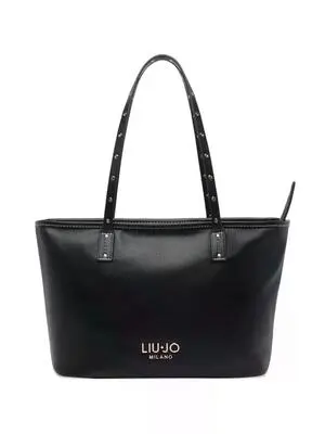 Liu Jo Logo Studded Tote Bag - Black