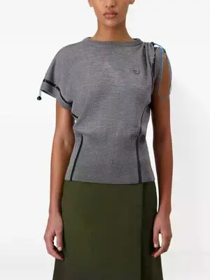 Coperni Cap-sleeve Logo Detail T-shirt
