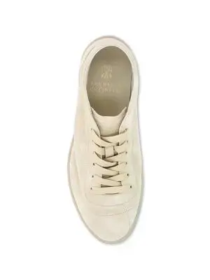 Brunello Cucinelli Suede Lace-up Sneakers - Neutrals