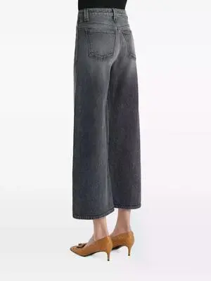 Khaite Delina Wide Leg Jeans - Grey