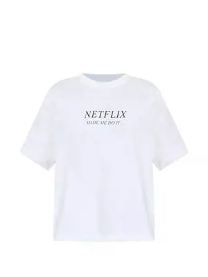 Victoria Beckham Slogan Print T-shirt - White