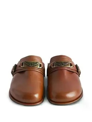 Zadig&Voltaire Angie Leather Mules - Brown