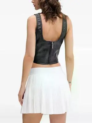 Adidas Crocodile Effect Corset - Black