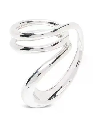 Charlotte Chesnais Polished Round Trip Ring - Silver
