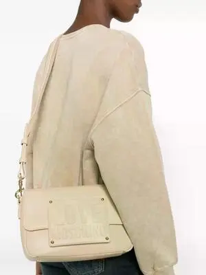 Moschino Embossed-logo Flap-top Cross-body Bag