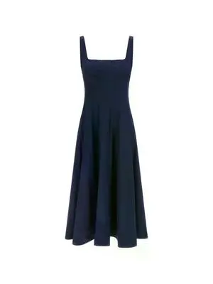 Staud Corset Panel Midi Dress